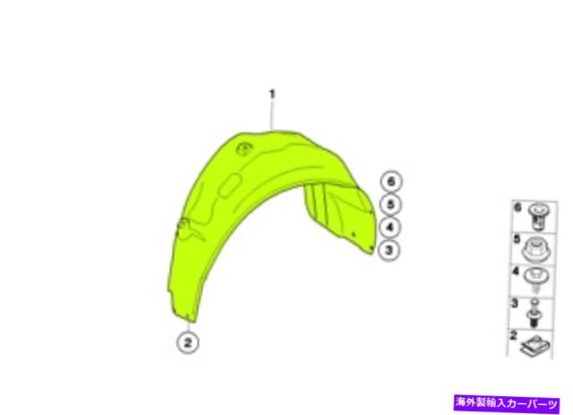 Fender Liner Splash 純正BMW 1シリーズE88 E82 OEMフェンダーライナースプラッシュガード51717166249 ...