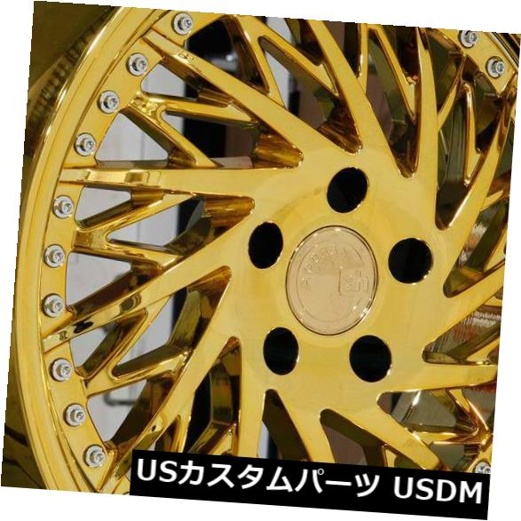 ホイール 4本セット 4-Directional 18x10.5 Aodhan DS03 DS3 5x112 22ゴールドバキュームホイールの ...