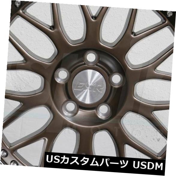 ホイール 4本セット 18x9.5 ESR SR01 SR1 5x120 35ブロンズホイールの新しいセット（4） 18x9.5 ESR の ...