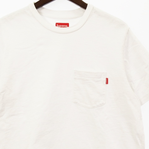 【中古】シュプリーム SUPREME 18AW S/S Pocket Tee Tシャツ 半袖 胸ポケット コットン 白 ホワイト S メンズの通販はau PAY マーケット - ブランド古着の ...