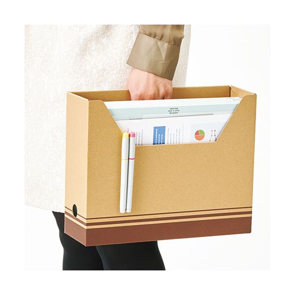 送料無料 （まとめ）TANOSEEボックスファイル(ナチュラル) A4ヨコ 背幅100mm 1パック(5冊) 〔×10セット〕 |b04の通販はau PAY マーケット - パンダファミリー ...