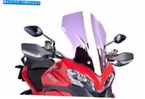 Windshield Puig 6491WツーリングウィンドスクリーンDUCATI MULTISTRADA 1200 2013-2014クリア ...