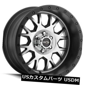 ホイール 4本セット 18X9 Vision GV8 Invader 5x127 ET12マットブラックマシンドフェイスホイール（4個セットの ...