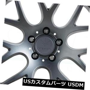 ホイール 4本セット 4-New 19 "Verde V44 Empire Wheels 19x8.5 5x114.3 27マットグラファイの ...