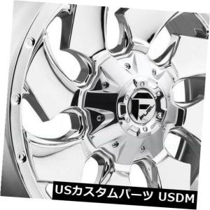 ホイール 4本セット 4-新しい22 "Fuel Cleaver D573 Wheels 22x12 8x170 -44 Chrome Riの ...