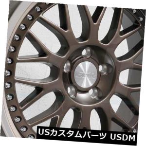 ホイール 4本セット 18x9.5 ESR SR01 SR1 5x120 35ブロンズホイールの新しいセット（4） 18x9.5 ESR の ...