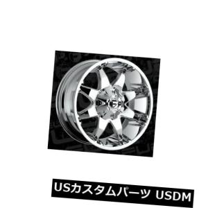 ホイール 4本セット 20x9 ET20 Fuel D508 Octane 5x139.7 / 5x150 Chrome Rims（4個セッの ...