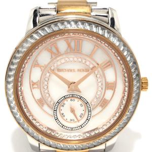 マイケルコース MICHAEL KORS 腕時計 - MK-6288 レディース ラインストーンベゼル ホワイトシェル【中古】20220303 ...