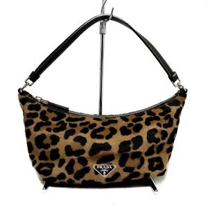 プラダ PRADA ハンドバッグ レディース - BR1267 ライトブラウン×黒 豹柄 ハラコ【中古】20230302の通販はau PAY マーケット - ブランディア au PAY ...