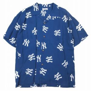 【中古】未使用品 22SS サンサーフ 東洋 × ビームス SUN SURF × BEAMS MLB NY ロゴ アロハ シャツ 半袖の通販はau PAY マーケット - ブランド古着の ...