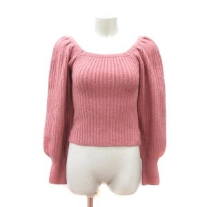 【中古】未使用品 グレイル GRL ニット セーター 長袖 リブ M ピンク /MN レディースの通販はau PAY マーケット - ブランド ...