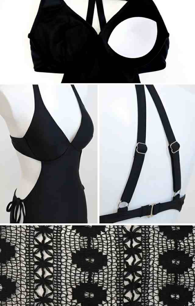 ワンピース 水着 水着 レディース 体型カバー セクシー水着 レース