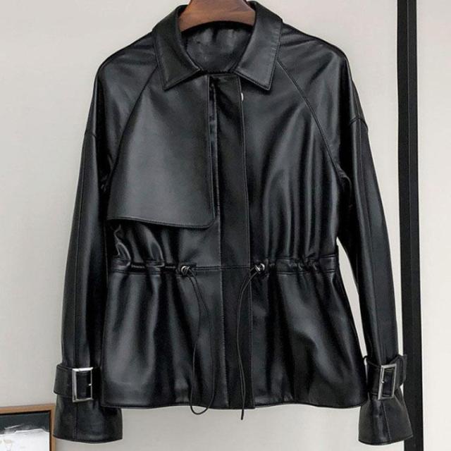 レディース革ジャン 本革　秋冬　レザージャケット ライダースジャケット 合わせやすい  バイクウェア シングル 女性用　上品　防寒防風