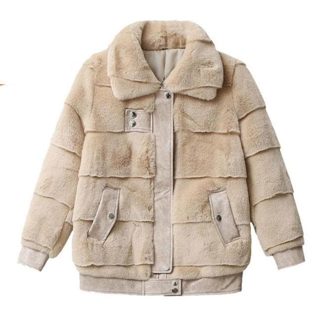 秋冬 レディース ファーコート 毛皮コート  保温 防風   レディースコート フェイクファー アウター ジャケット　暖かい OL　通勤　レディースアウター