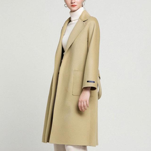 トレンチコート   レディースコート　秋冬　ラシャコート　ロングコート　女性　ジャケット　アウター　コート　通勤　カジュアル　20代 30代 40代