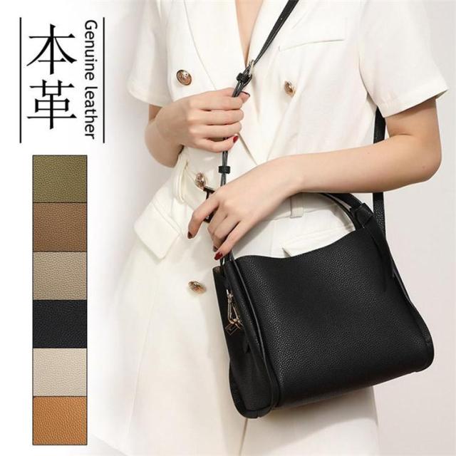 ショルダーバッグ レディース 柔らかい革 本革 レザー 大きめ 軽量 仕切り 斜めがけ 肩掛け 2Way トートバッグ 50代 40代 30代 通勤 ビジネス プレゼント