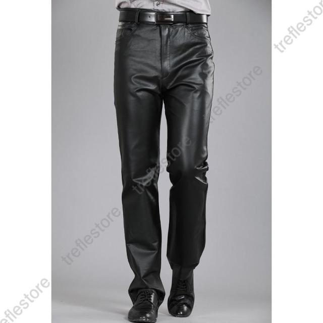 本革 表地/羊革 メンズ革パン 春秋冬 レザーパンツ 防風防寒