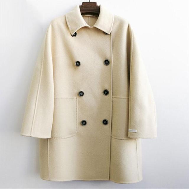 ピーコート　Pコート レディースコート　秋冬　ラシャコート　ロングコート　女性　ジャケット　アウター　コート　通勤　カジュアル　20代 30代 40代