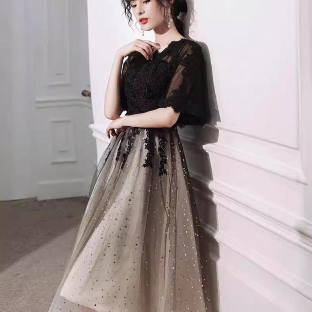 パーティードレス 結婚式 袖あり 40代 20代 10代 韓国風 フォーマルドレス OLスーツ レディースワンピース お呼ばれ 二次会 披露宴 謝恩会 上品 着痩せ