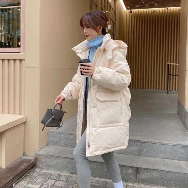 ダウン90%  秋冬　ダウンコート レディース ダウンコート ミドル丈　  レディース ダウンジャケット ミドル丈　コート アウター  ダウン  軽量