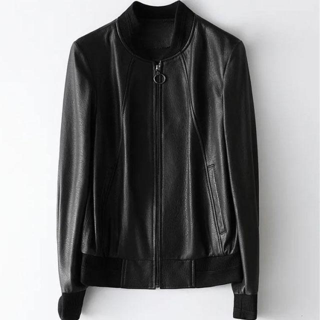 レディース革ジャン 本革　秋冬　レザージャケット ライダースジャケット  ラム革  バイクウェア シングル 女性用　上品　防寒防風