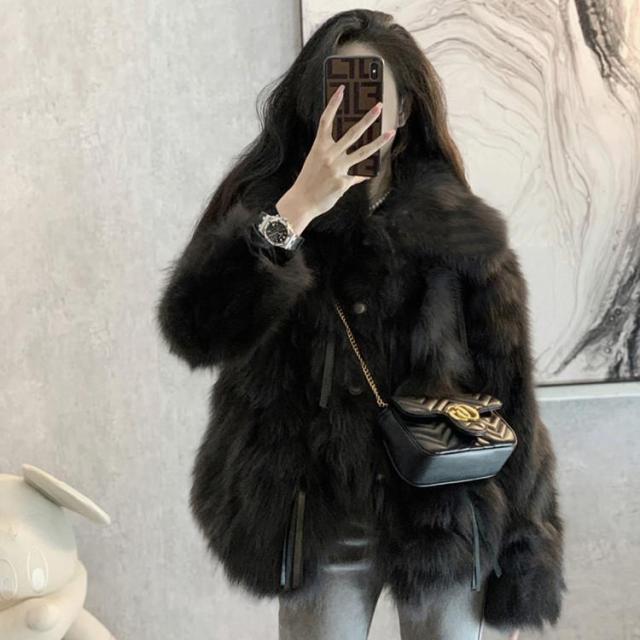 秋冬 レディース ファーコート 毛皮コート レディースコート フェイクファー アウター ジャケット　暖かい OL　通勤　レディースアウター