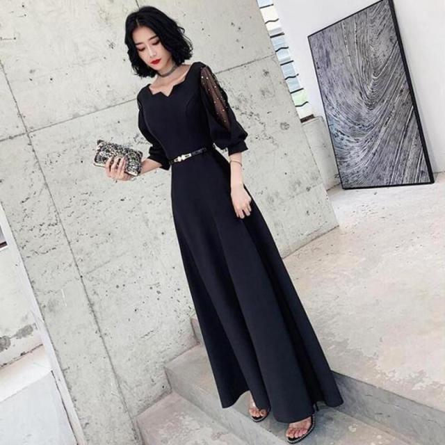 ロングドレス 演奏会用 パーティードレス 結婚式 ドレス ステージドレス 大人 ピアノ 発表会 コーラス 合唱衣装 マキシ丈 20代30代40代 大きいサイズ 成人式