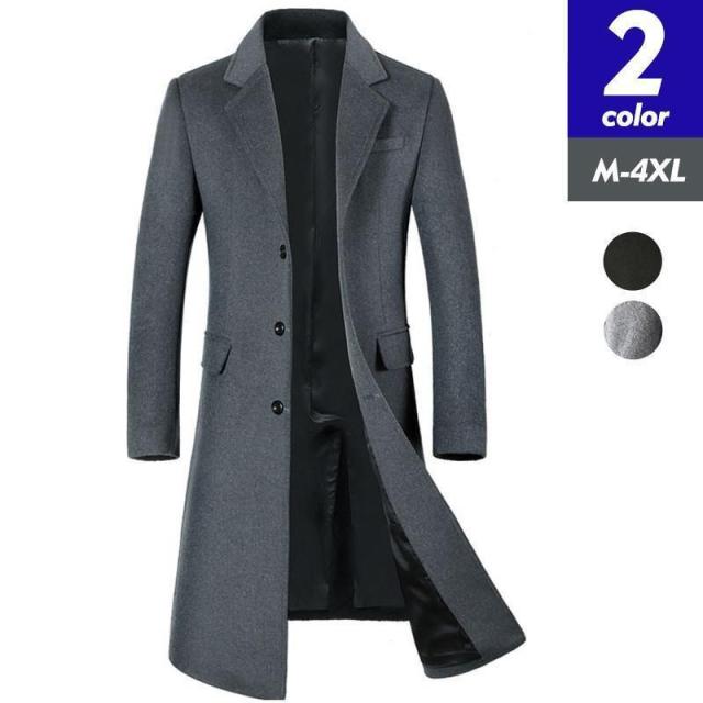 チェスターコート ウールコート メンズ ロング丈 ビジネス メルトンコート 紳士服 厚手 大きいサイズ 細身 防寒 秋冬 おしゃれ 通勤 着回し 上品