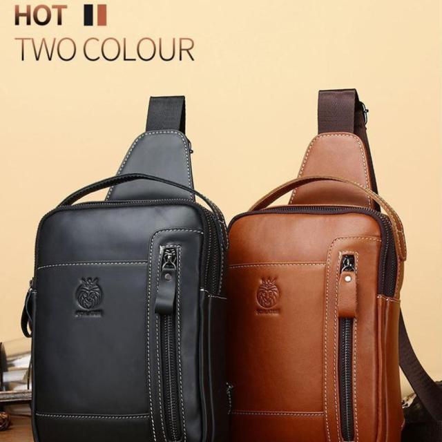 本革 ボディバッグ メンズバッグ 牛革 男性 ワンショルダーバッグ 革 斜め掛けバッグ 大容量 左右肩付替え 通勤 カジュアル 鞄 実用性