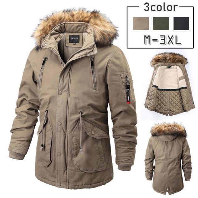 ミリタリージャケット モッズ メンズ コート ジャケット裏ボア 防風 裏起毛 ポアコートブルゾン アウター あったか厚手防寒着 秋冬 おカジュアルファッション