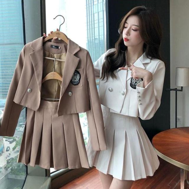 スカートスーツ 卒業式 小学校 女子 スーツ  卒服 フォーマルスーツ ジャケット プリーツスカート おしゃれ 発表会 七三五