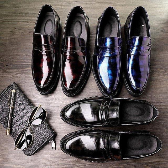 ローファー メンズ　スリッポン ビジネスシューズ メンズシューズドライビングシューズ　PUレザー　革靴　紳士靴　レザー　人気 学生靴