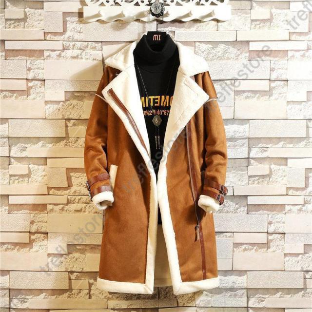 ポイント10倍！】ロング丈 ムートンコート メンズ ムートンジャケット