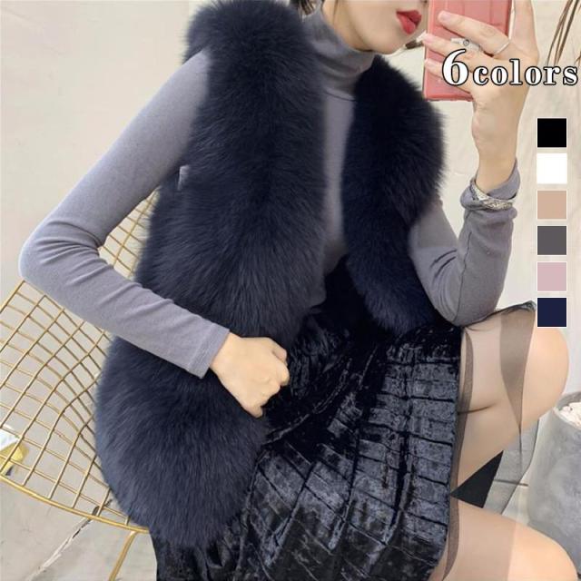 ファーベスト ボアベスト 毛皮ベスト 毛皮コート レディース フェイクファー アウター ボア ブルゾン ふわふわ 防寒 冬 暖かい おしゃれ