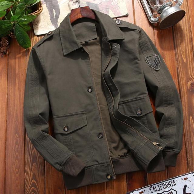 ミリタリージャケット メンズ 40代 50代 ブルゾン 秋服 綿100％ ジャンパー アウター アウトドア おしゃれ