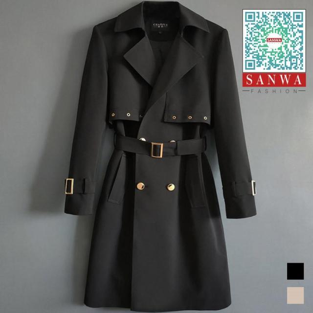 メンズトレンチコート　コート　春秋冬　メンズ　ジャケット　ロングコート　トップス　アウター　ミディアム　ビジネス　通勤　カジュアル　紳士