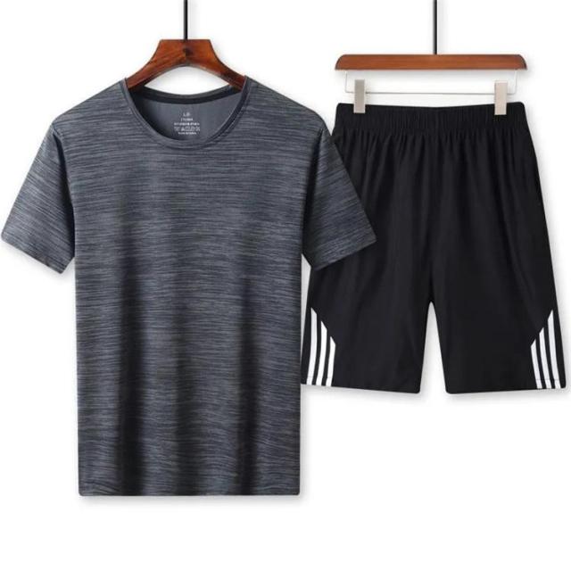 メンズ　夏用　上下セット　2点セット Tシャツ　パンツ　ジャージ　男子用　スポーツウェア　セットアップ　運動　カジュアル　吸汗 速乾 通気