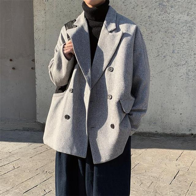 テーラードジャケット メンズ 秋冬 大きいサイズ 韓国ファッション レディース カップル おしゃれ アウター 無地