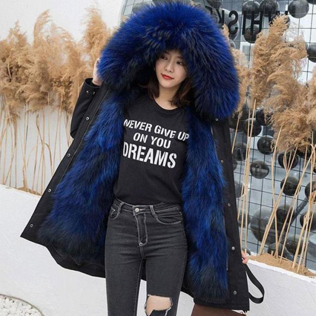 秋冬 レディース ファーコート 毛皮コート フード付き ミドル丈  レディースコート  本物のファー アウター ジャケット　暖かい OL　通勤　レディースアウター