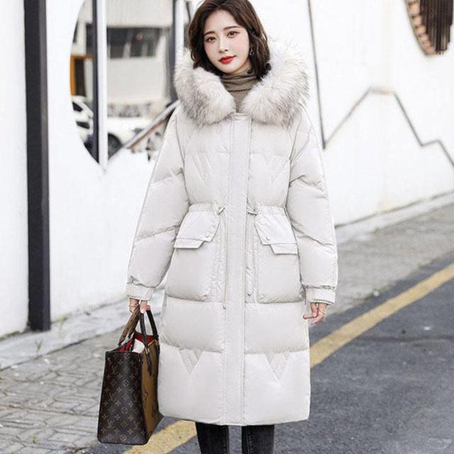 ダウン(90%)  秋冬　ロングダウンコート レディース ダウンコート ロング  フード付き　 レディース ダウンジャケット ロングコート アウター ダウン 軽量