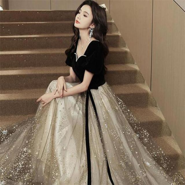 ロングドレス 演奏会用 パーティードレス 結婚式 ドレス ステージドレス 大人 ピアノ 発表会 コーラス 合唱衣装 マキシ丈 20代30代40代 大きいサイズ 成人式