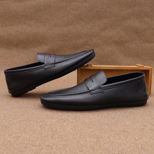 走れる ビジネスシューズ メンズ ローファー 紳士靴 革靴 大きいサイズ イギリス風 素足 通気性 滑り止め 冠婚葬祭 通勤 結婚式 男性用 フォーマル 革靴