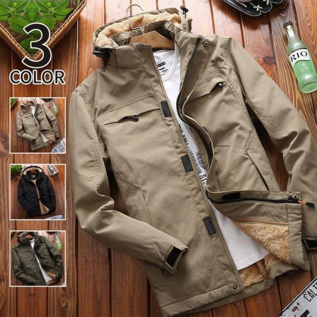 ミリタリージャケット メンズ コート 裏起毛 ジャケット ブルゾン ジャンバー 陸軍 マウンテンパーカー アウター 登山 春 防寒着