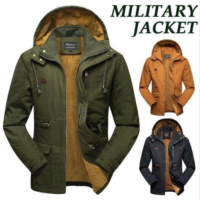 モッズコート ミリタリージャケット 裏起毛 メンズ マウンテンパーカー ジャケット 裏ボア ブルゾン ジャンバー アウター 暖かい 防寒
