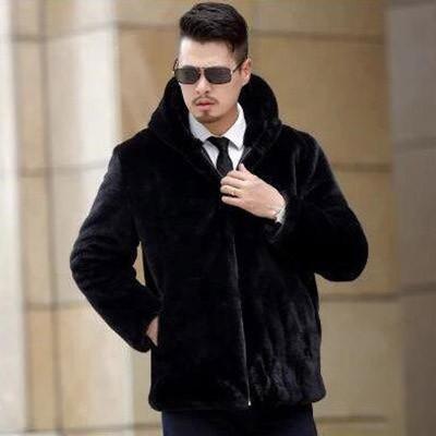 ファーコート メンズ 毛皮コートミンク フェイクファー ショットコート おしゃれ 上着 暖かい 秋冬 防寒　お洒落　メンズファッション