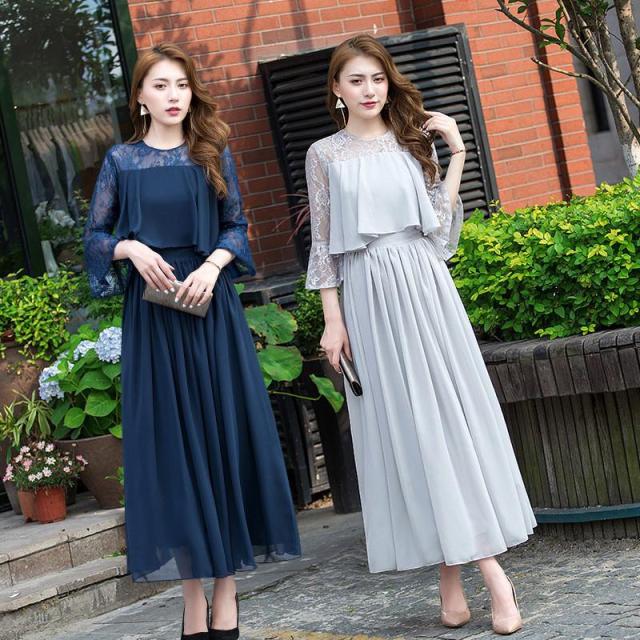 ワンピース 結婚式 パーティードレス ドレス レディース フォーマル 大きいサイズ お呼ばれ ミセス 服装 女性 袖あり 披露宴 二次会 成人式 30代 40代 50代