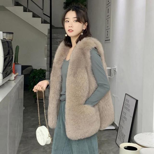 毛皮ベスト ファーベスト レディース ベスト ふわふわ フェイクファー ロング ファージャケット 秋冬 冬 ロングベスト ノースリーブファーベスト