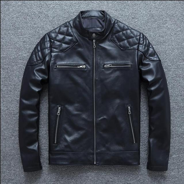 牛革 メンズ革ジャン 本革　秋冬　レザージャケット ライダースジャケット バイクウェア シングル 男性用　上品　防寒防風
