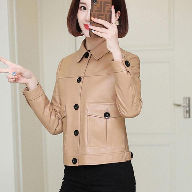 レディース革ジャン 本革　秋冬　レザージャケット ライダースジャケット おしゃれ  バイクウェア シングル 女性用　上品　防寒防風