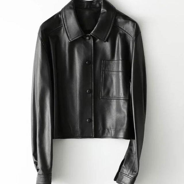 レディース革ジャン 本革　秋冬　レザージャケット ライダースジャケット  ラム革  バイクウェア シングル 女性用　上品　防寒防風